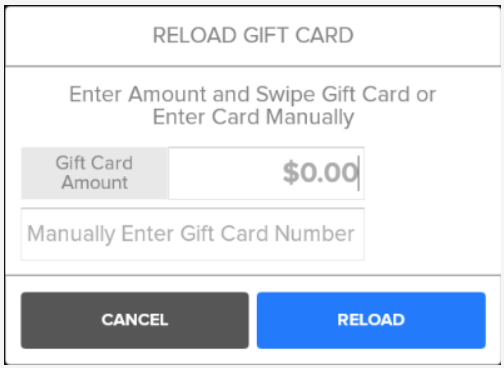 Reload a Gift Card on SkyTab POS – Shift4 Knowledge
