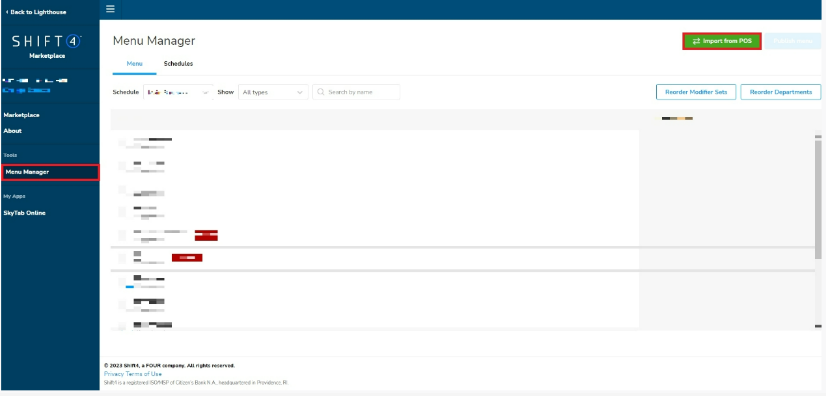 Import Items to SkyTab Menu Manager From Your POS – Shift4 Knowledge