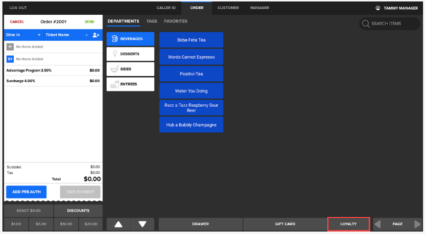Search for a Loyalty Member on SkyTab POS – Shift4 Knowledge