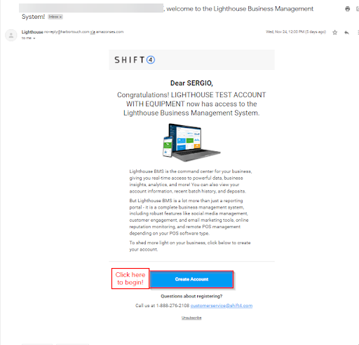 Merchant Registration for Lighthouse & Password Reset – Shift4 Knowledge