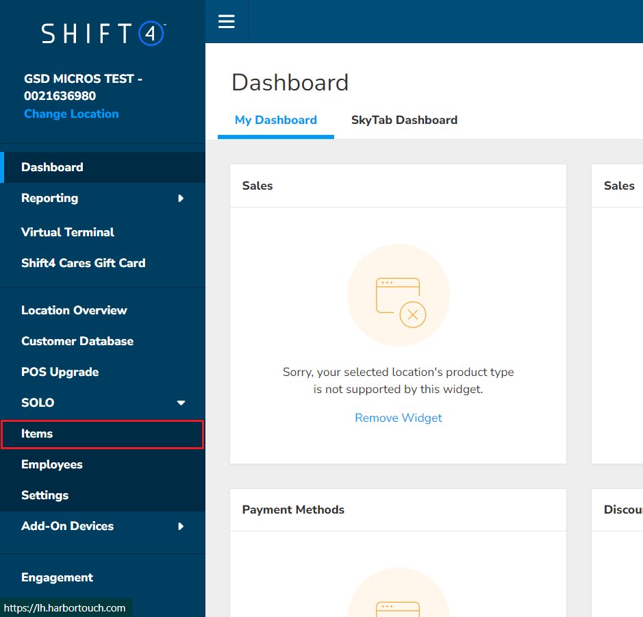 SkyTab SOLO Quick Menu Setup – Shift4 Knowledge