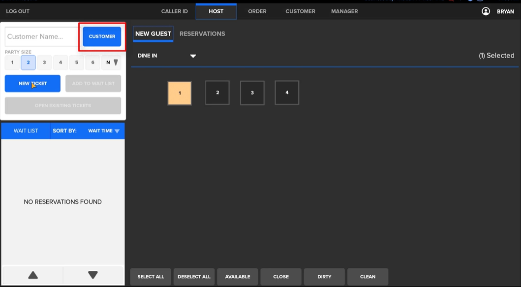 Manage Host Mode, Wait List and Reservations on SkyTab POS – Shift4 ...