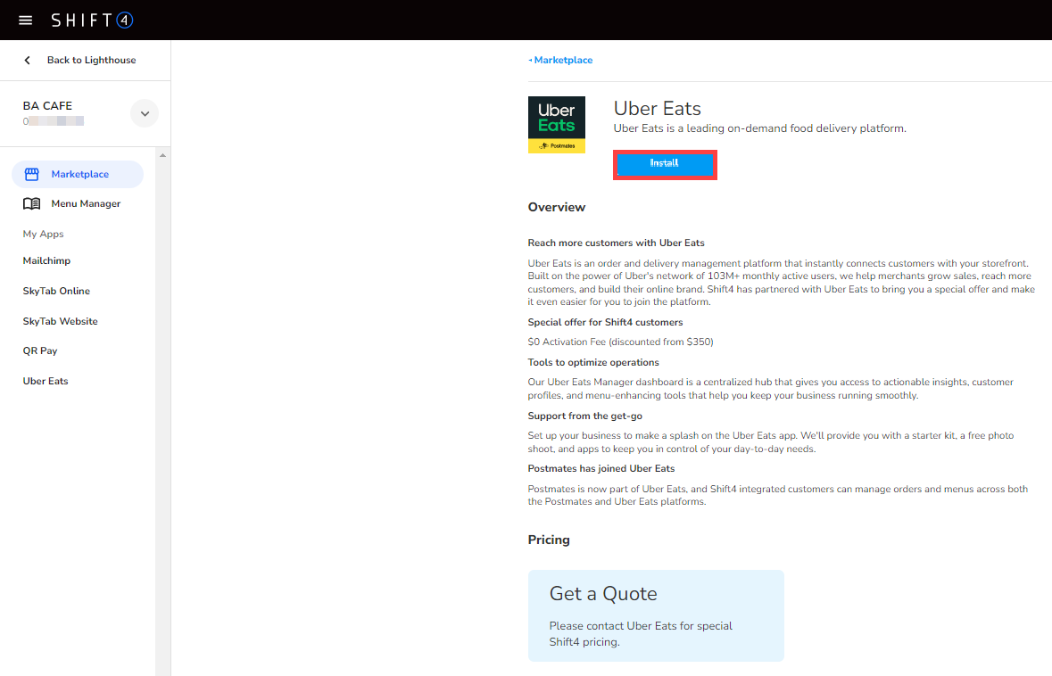 Use Marketplace for SkyTab POS – Shift4 Knowledge