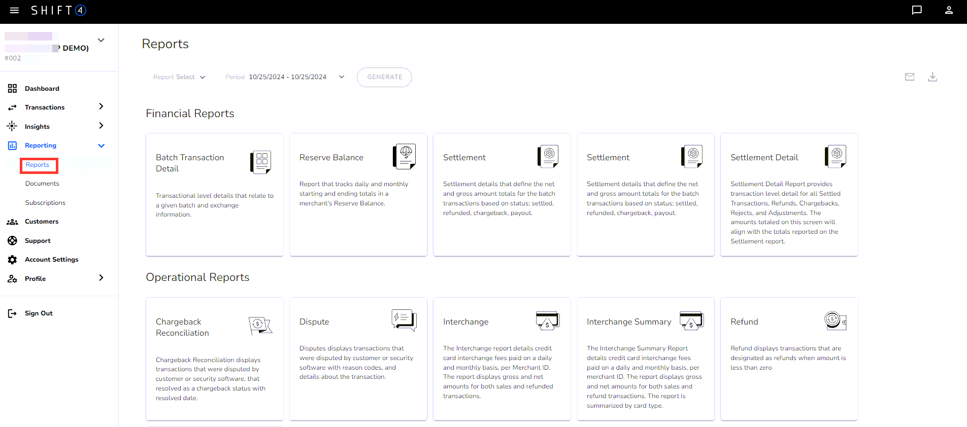 Lighthouse Business Manager Reports Overview – Shift4 Knowledge