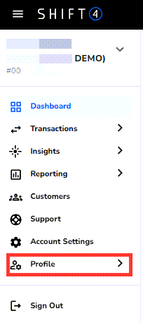 Profile Overview in Lighthouse Business Manager – Shift4 Knowledge