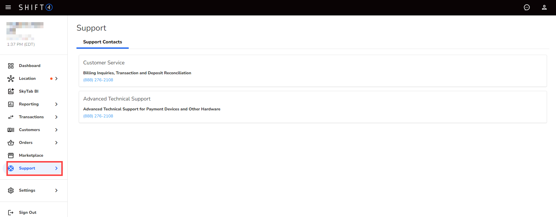 Lighthouse Business Manager Support – Shift4 Knowledge