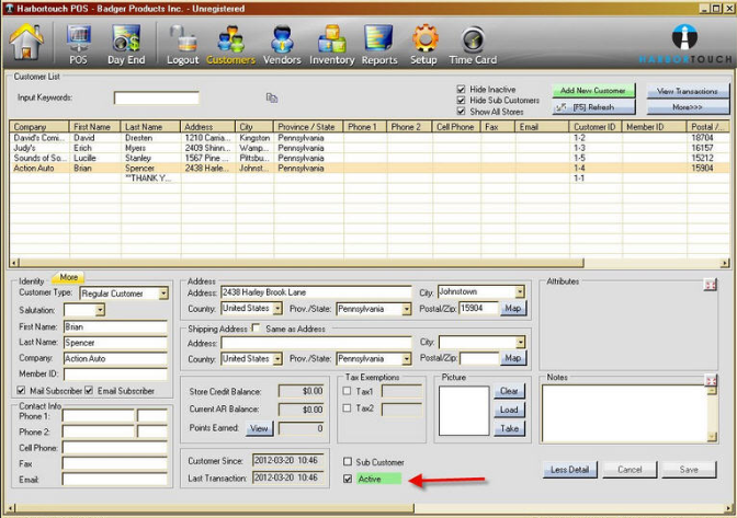 Customer Database in Harbortouch Retail – Shift4 Knowledge