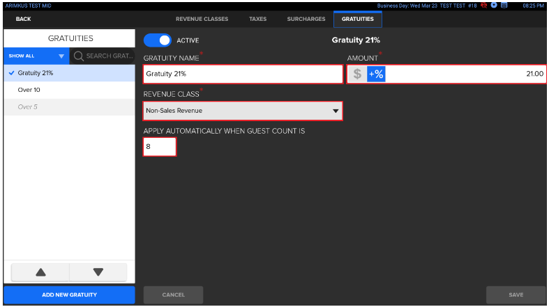 Set up and Configure Gratuity on SkyTab POS – Shift4 Knowledge